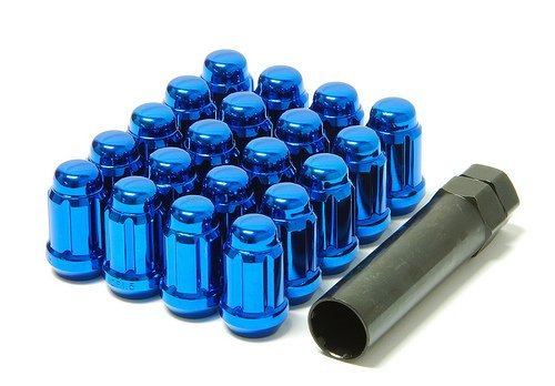 Muteki Closed End Blue Lug Nuts 12x1.25 - Subimods.com