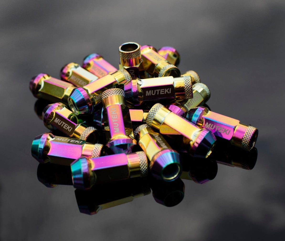 Muteki SR48 Neo Chrome Lug Nuts for Subaru WRX STI 12X1.25 — Subimods.com