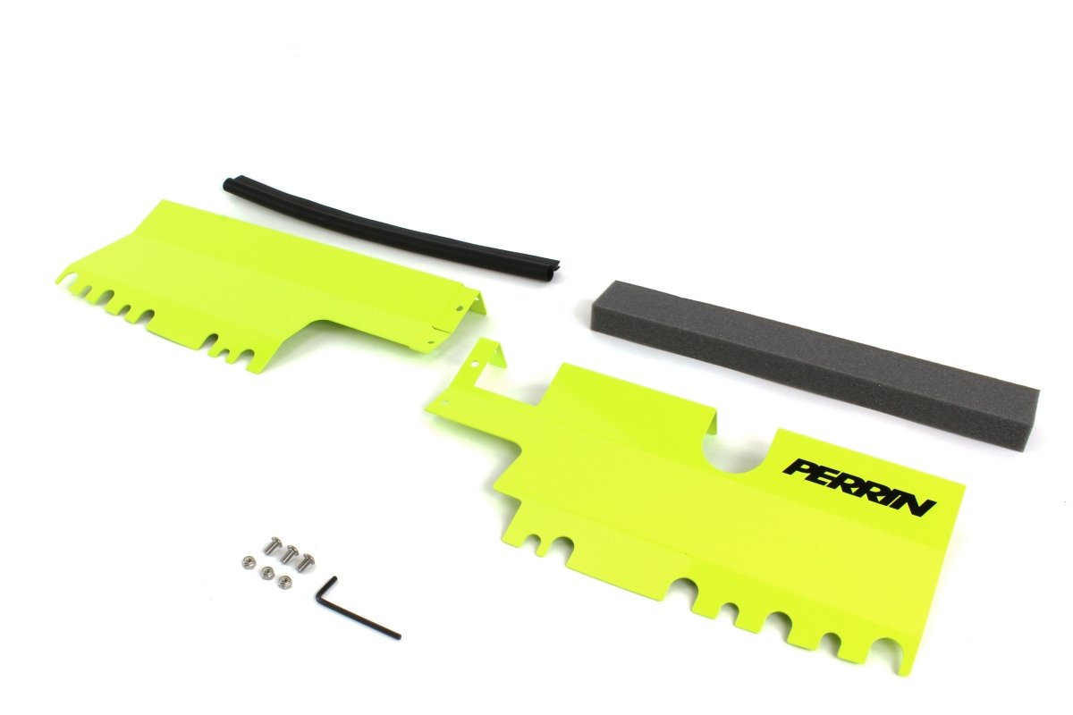 Perrin Radiator Shroud Neon Yellow for 2015-2021 WRX STI — Subimods.com