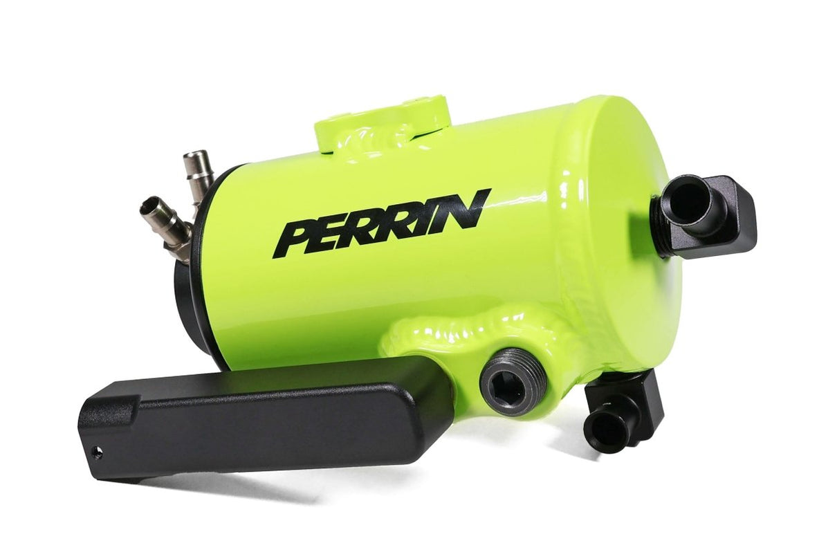 Perrin Air Oil Separator Kit Neon Yellow 2022-2024 WRX - Subimods.com