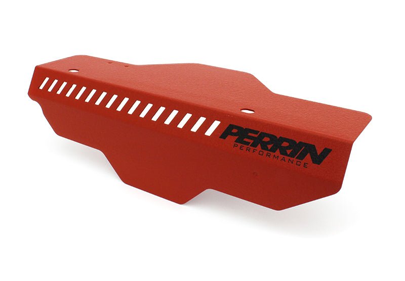 Perrin Belt Cover Red WRX STI 2002-2021 | Premium Subimods — Subimods.com