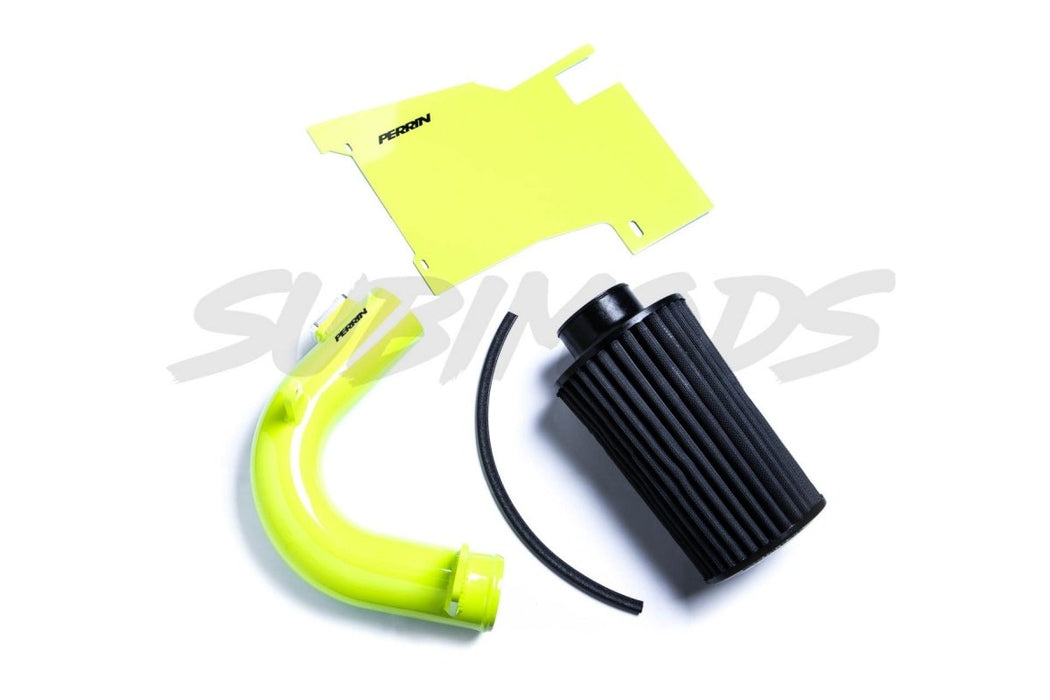 Perrin Cold Air Intake System Neon Yellow 2015-2021 WRX - Subimods.com