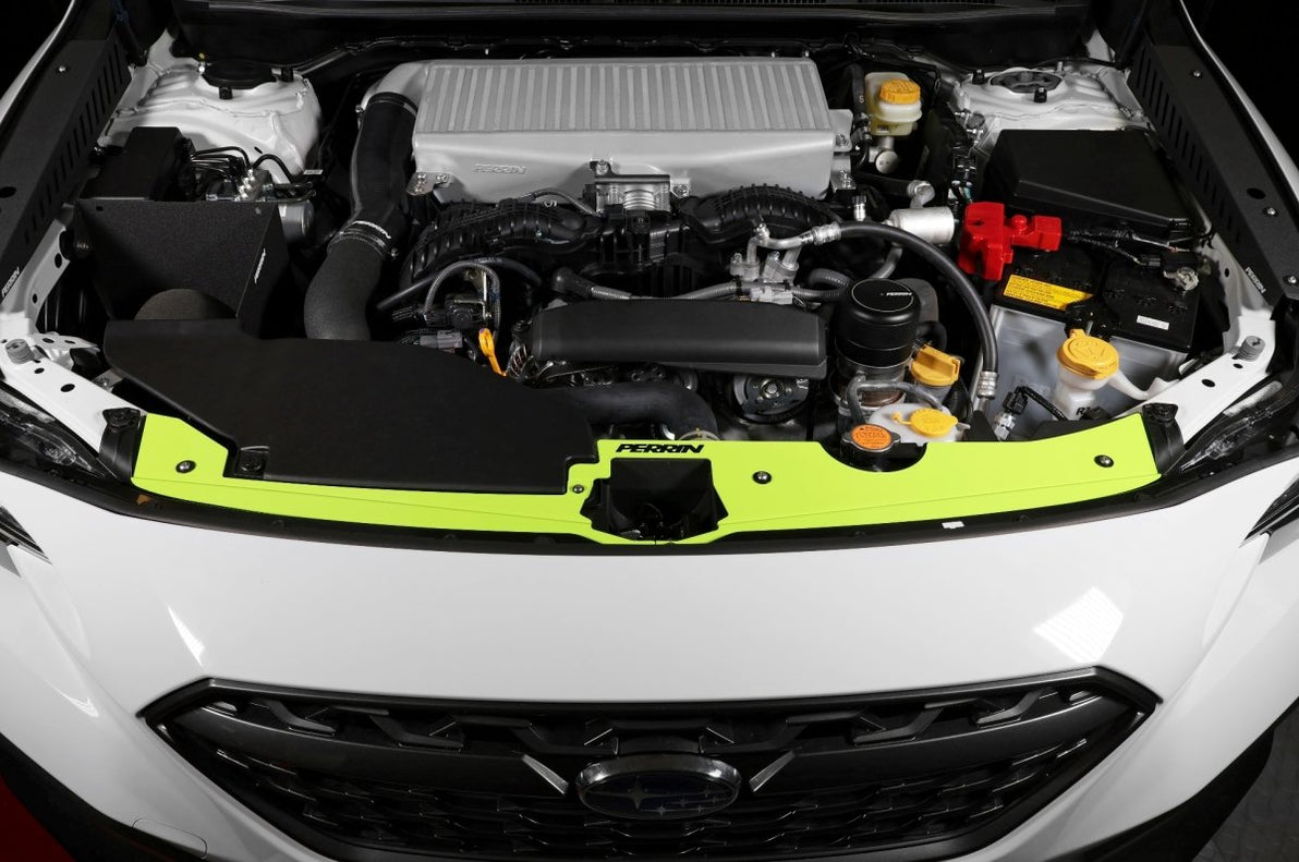 Perrin Radiator Shroud Kit Neon Yellow 2022-2024 WRX - Subimods.com