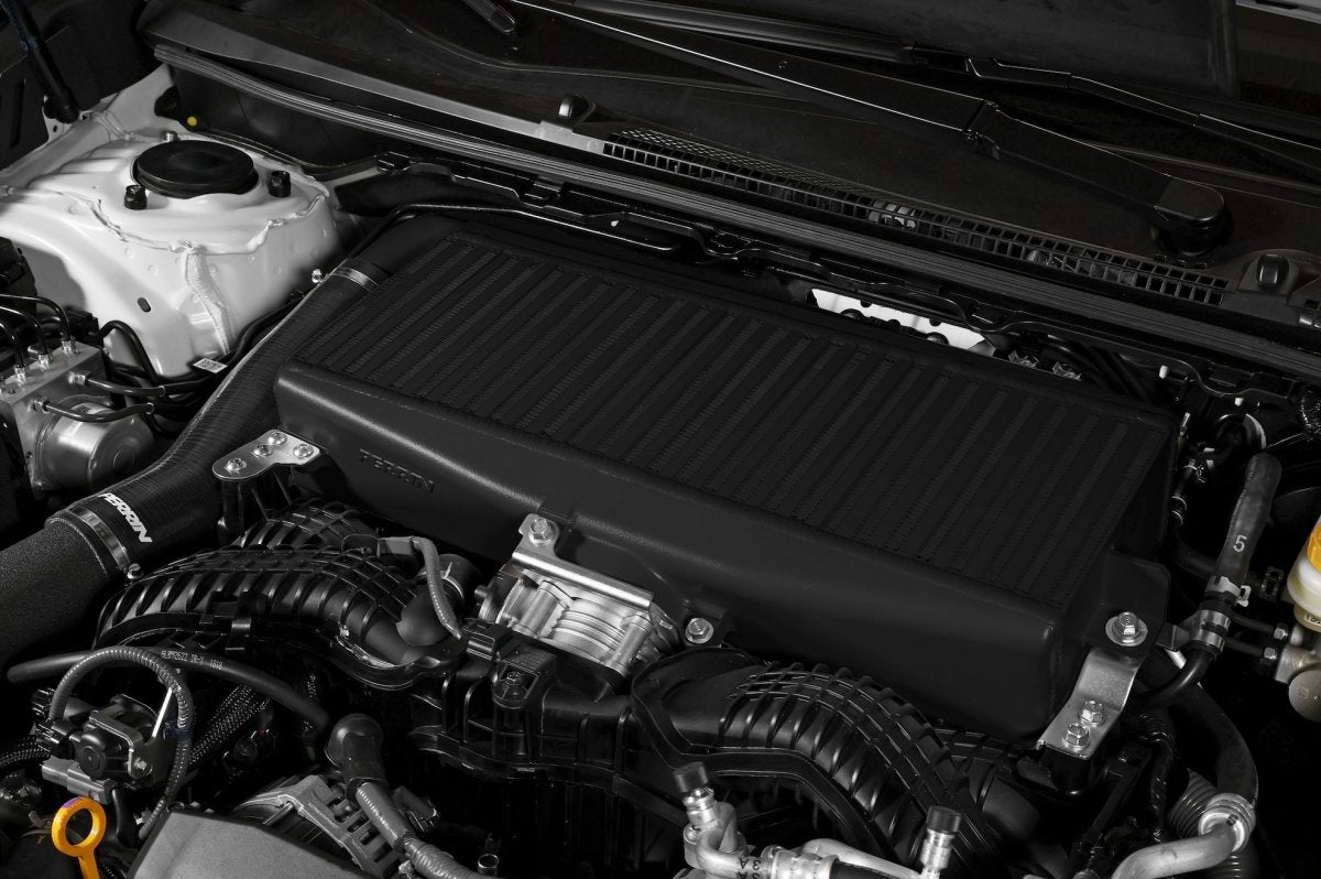 Perrin Top Mount Intercooler Black 2022-2024 WRX - Subimods.com