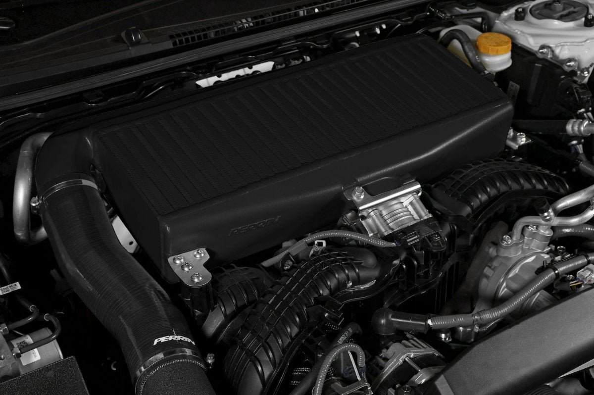 Perrin Top Mount Intercooler Black 2022-2024 WRX - Subimods.com