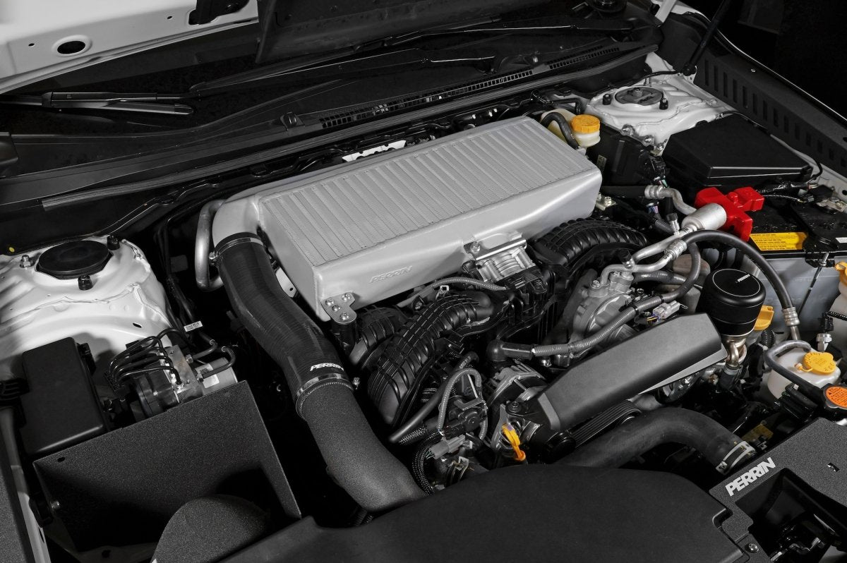 Perrin Top Mount Intercooler Silver 2022-2024 WRX - Subimods.com