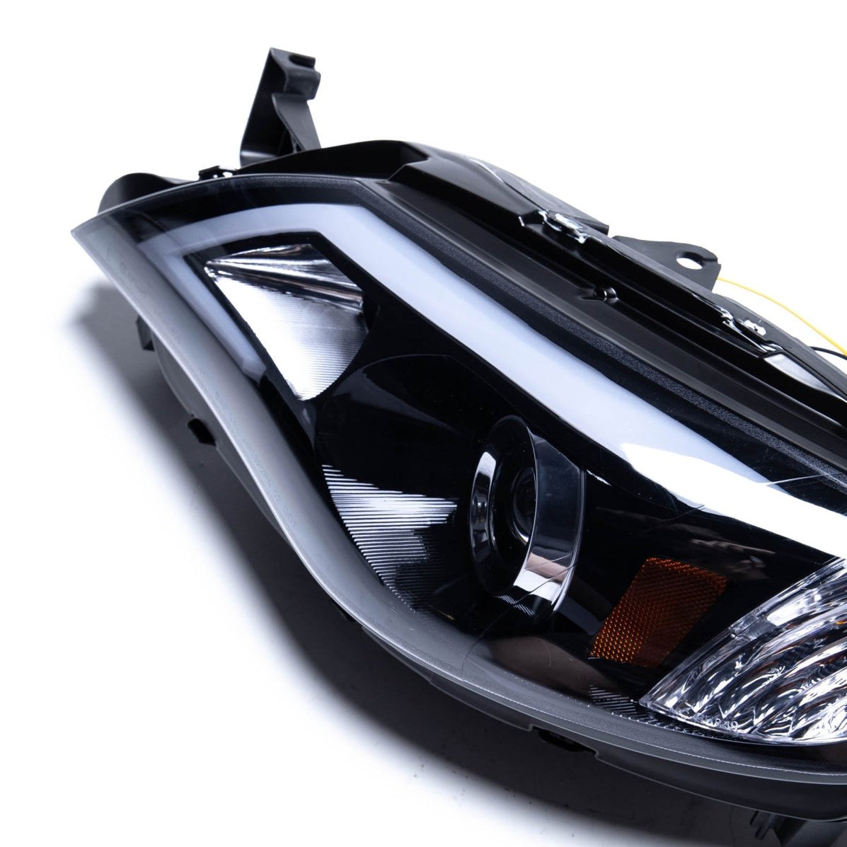 Spec-D LED Projector Headlights Gloss Black Smoke Lens WRX — Subimods.com