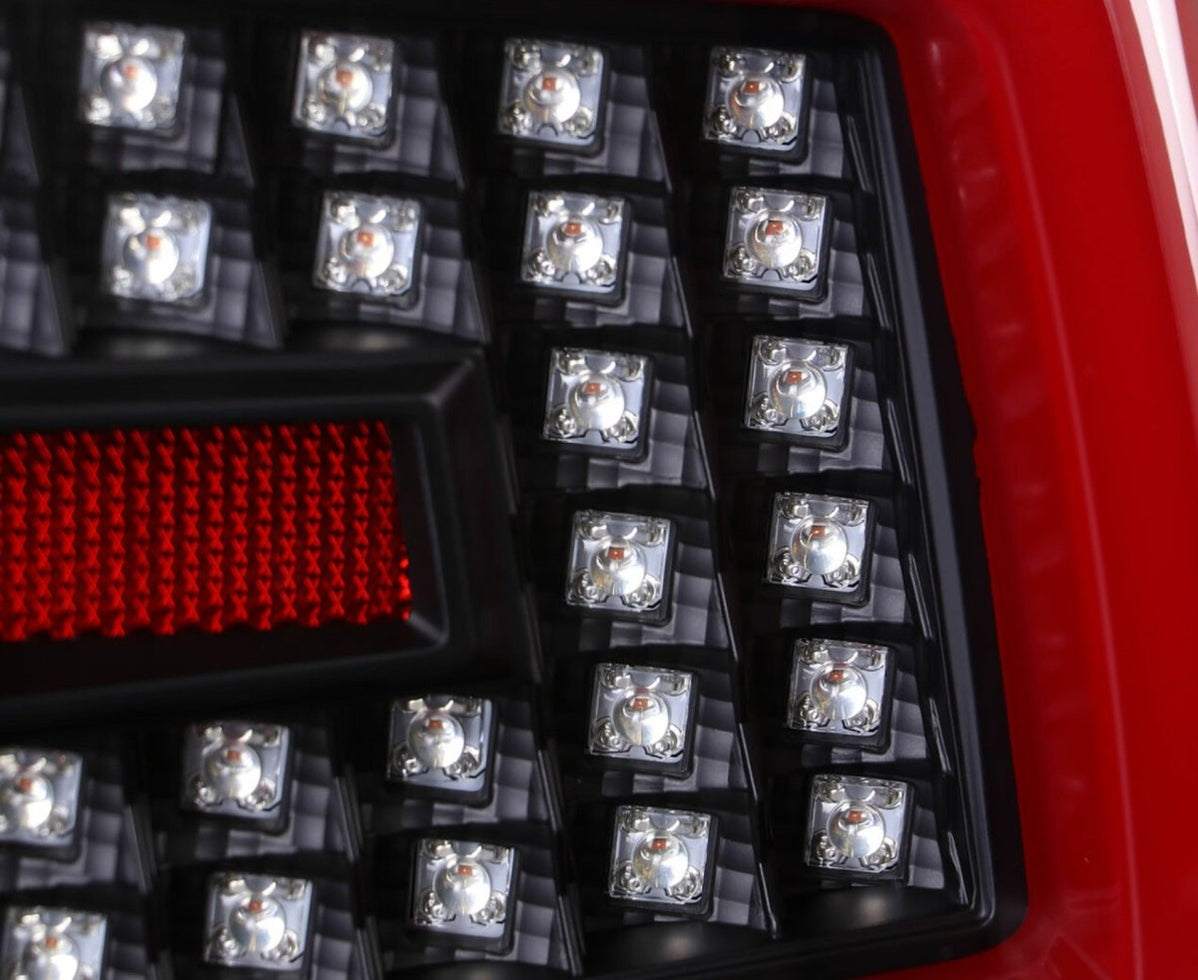 Spec-D Optic Style Sequential LED Tail Lights Matte Black Housing w ...