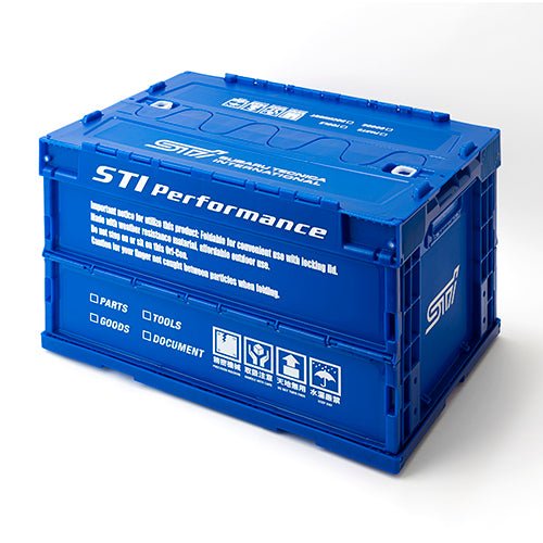 Subaru JDM Folding Container Medium Blue - Subimods.com