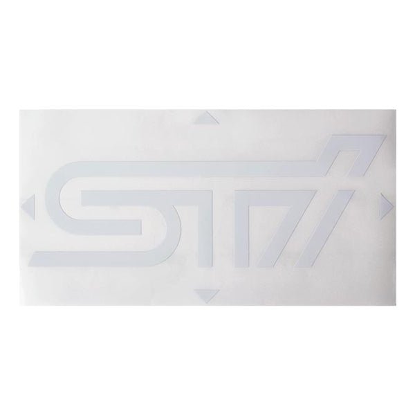 Subaru JDM STI Decal Type D White - Subimods.com