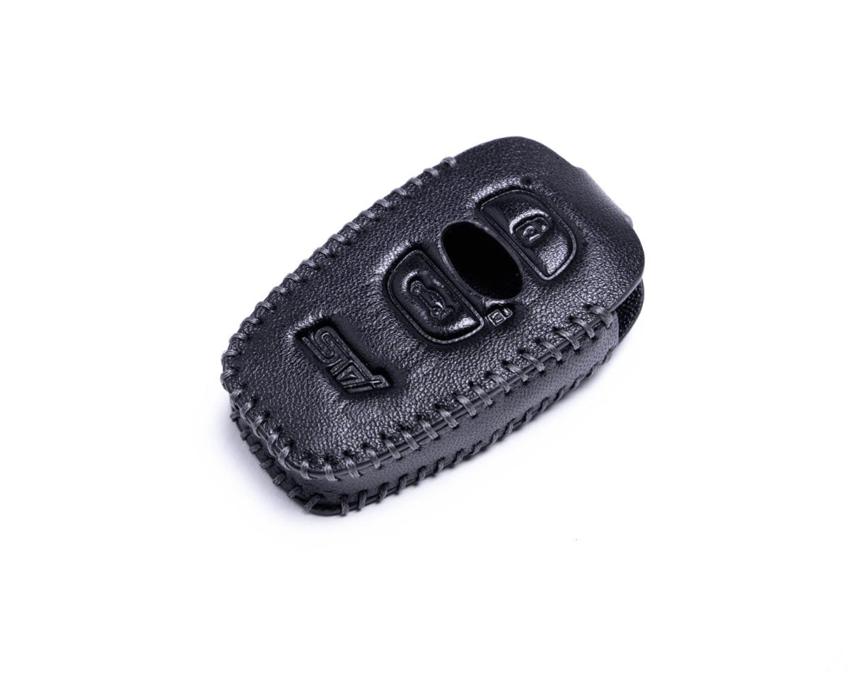 Subaru JDM STI Leather Access Key Cover Black - Subimods.com