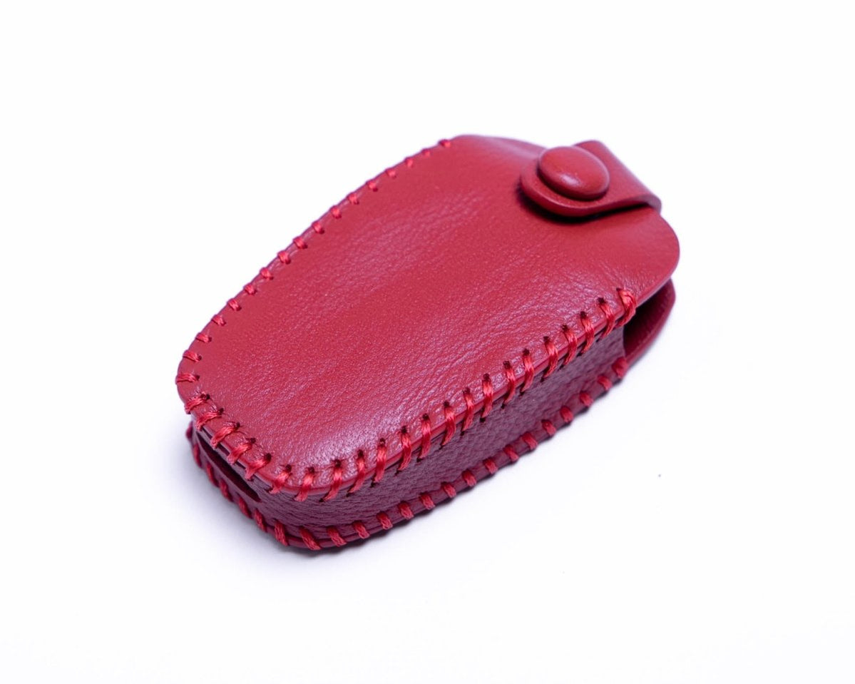 Subaru JDM STI Leather Access Key Cover Red - Subimods.com