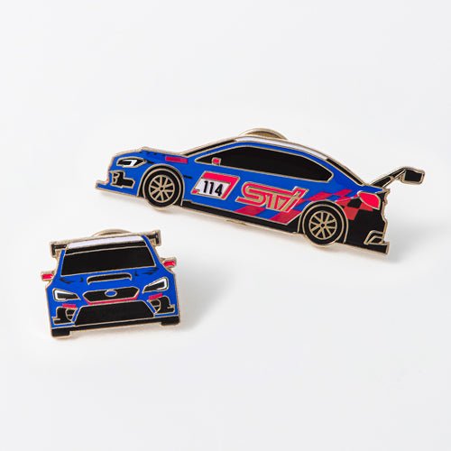 Subaru JDM STI Pin Badge Set (NBR Challenge STI) - Subimods.com
