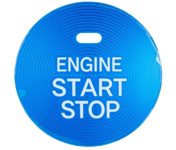 Subaru Push Start Button Overlay Blue for Most Models — Subimods.com