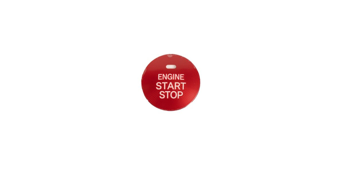 Subaru JDM Push Start Button Overlay Red for Most — Subimods.com