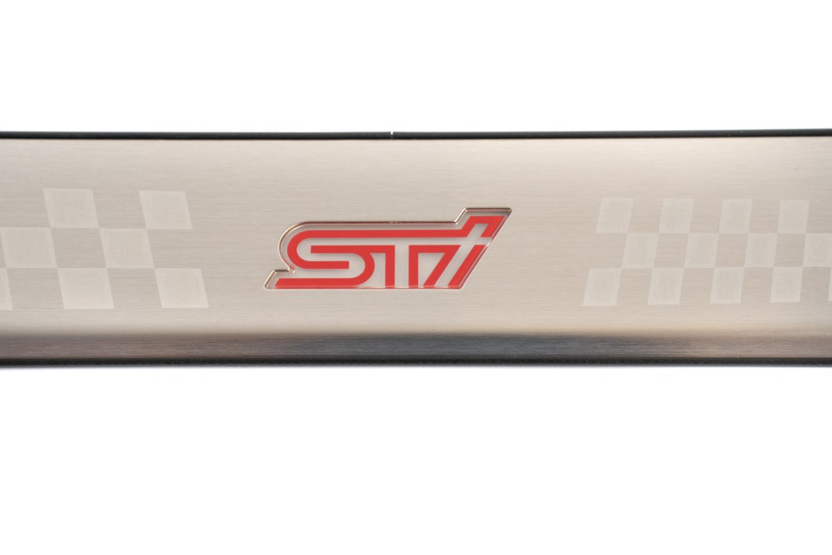 Subaru OEM JDM STI Illuminated Checkered Style Door Sill Plates 2022 ...