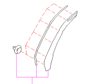 Subaru OEM Left Rear Door Garnish 2022-2024 WRX - Subimods.com