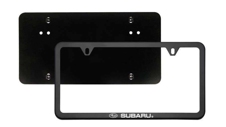 Subaru OEM Slim Line License Plate Frame Matte Black SUBARU Logo w ...