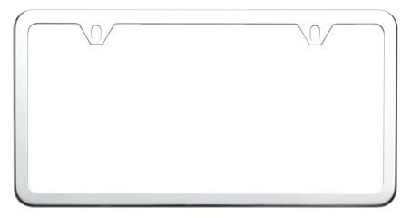 Subaru OEM Slim Line License Plate Frame Stainless Steel - Subimods.com