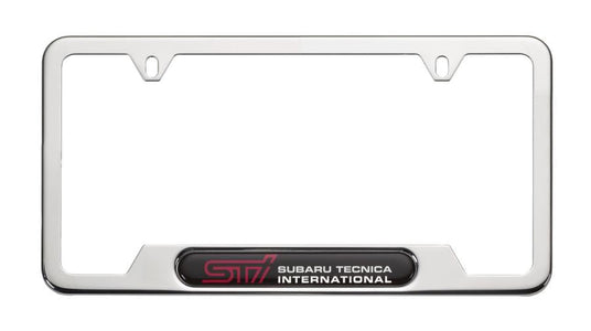 Subaru OEM STI License Plate Frame Stainless Steel Polished 2007-2021 ...