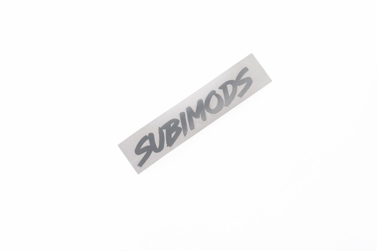 Subimods Official "OG Style" Transfer Style Sticker Silver - Subimods.com