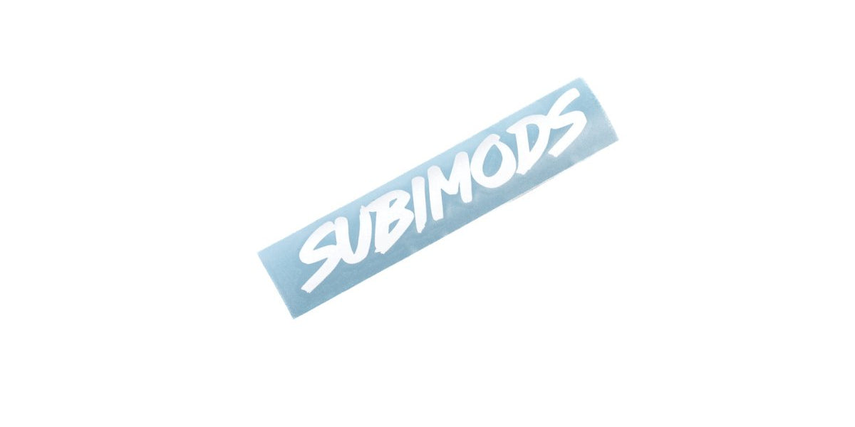 Subimods Official "OG Style" Transfer Style Sticker White - Subimods.com
