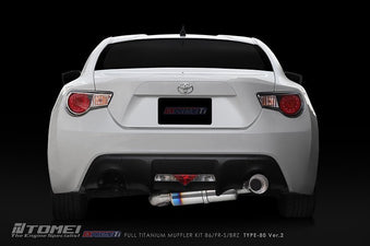 Tomei Expreme Ti Titanium Type 80 Ver. 2 Catback Exhaust 2013-2024 BRZ ...