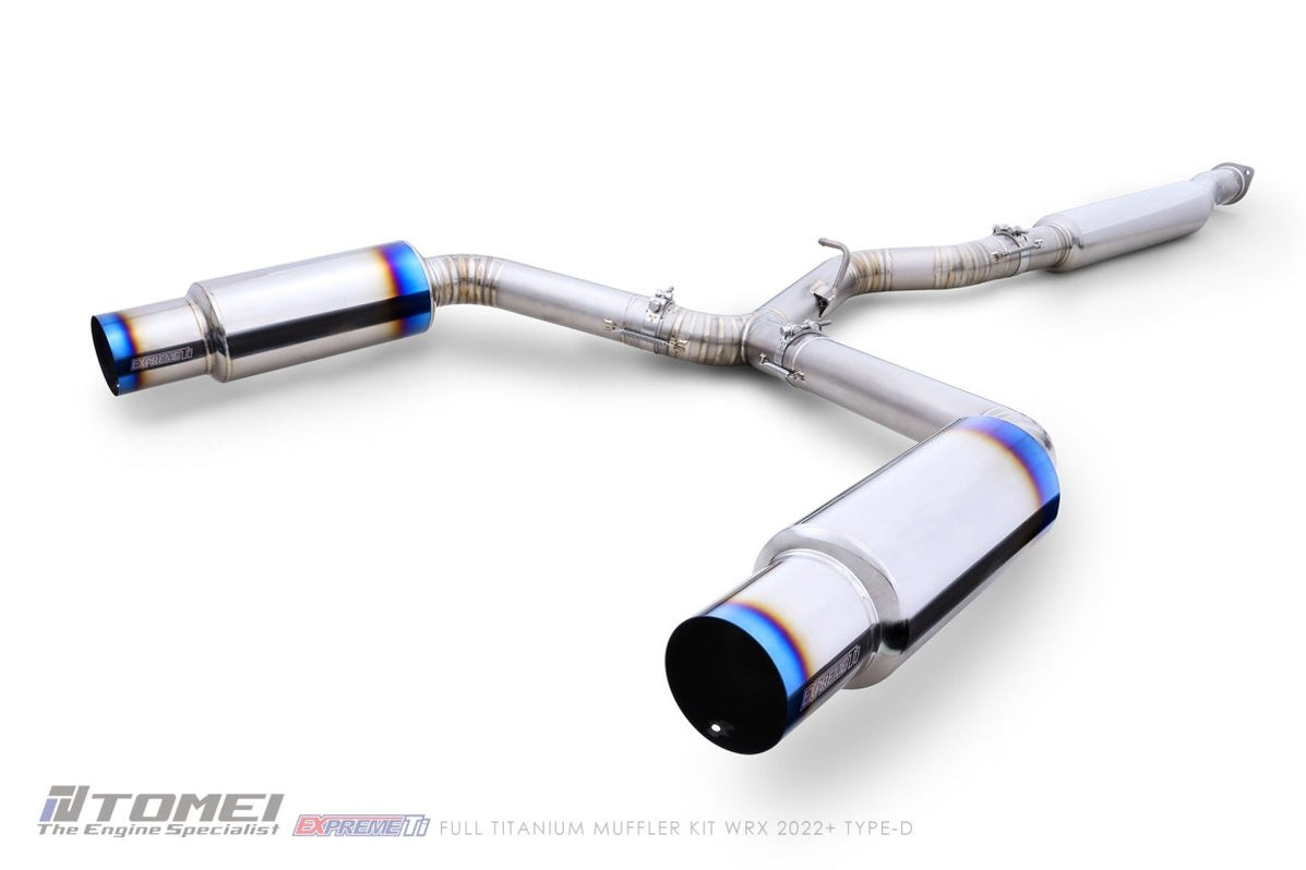 Tomei Expreme Ti Titanium Type-D Dual Exit Catback Exhaust 2022-2024 WRX - Subimods.com