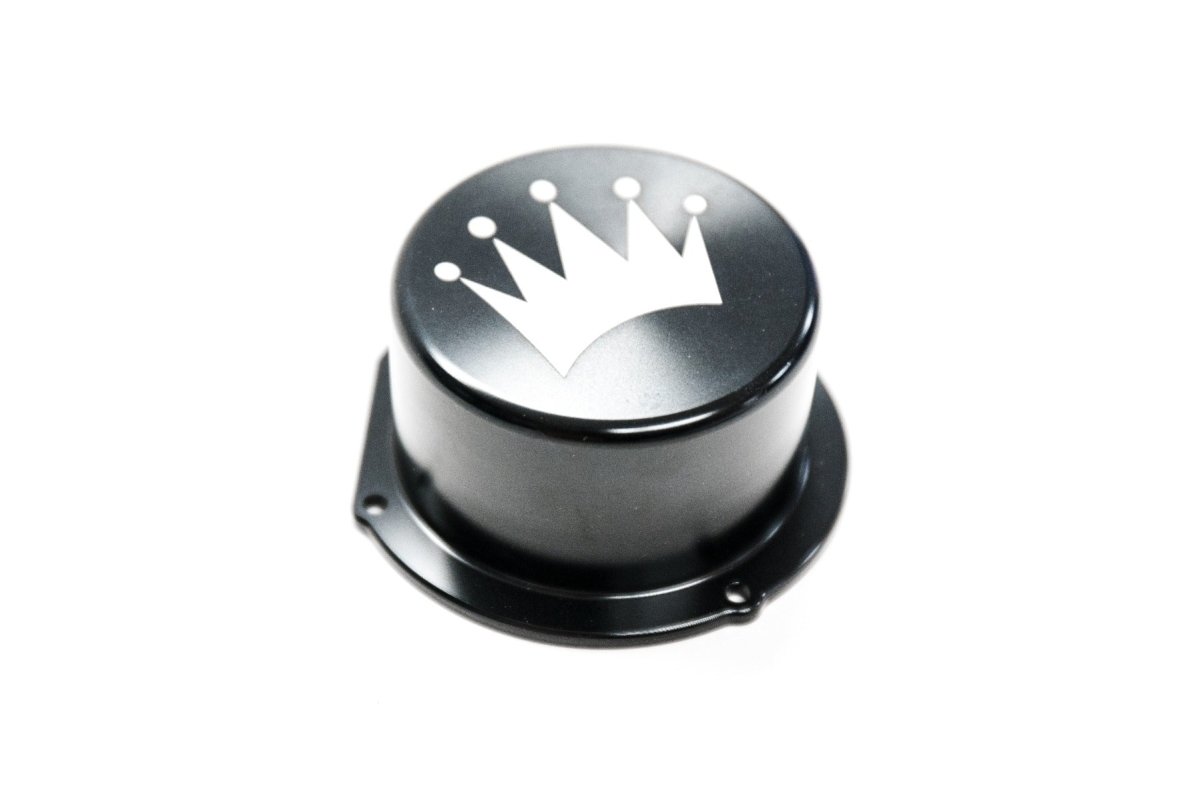 Turbo XS Aluminum Vacuum Pump Cover Black for WRX STI — Subimods.com
