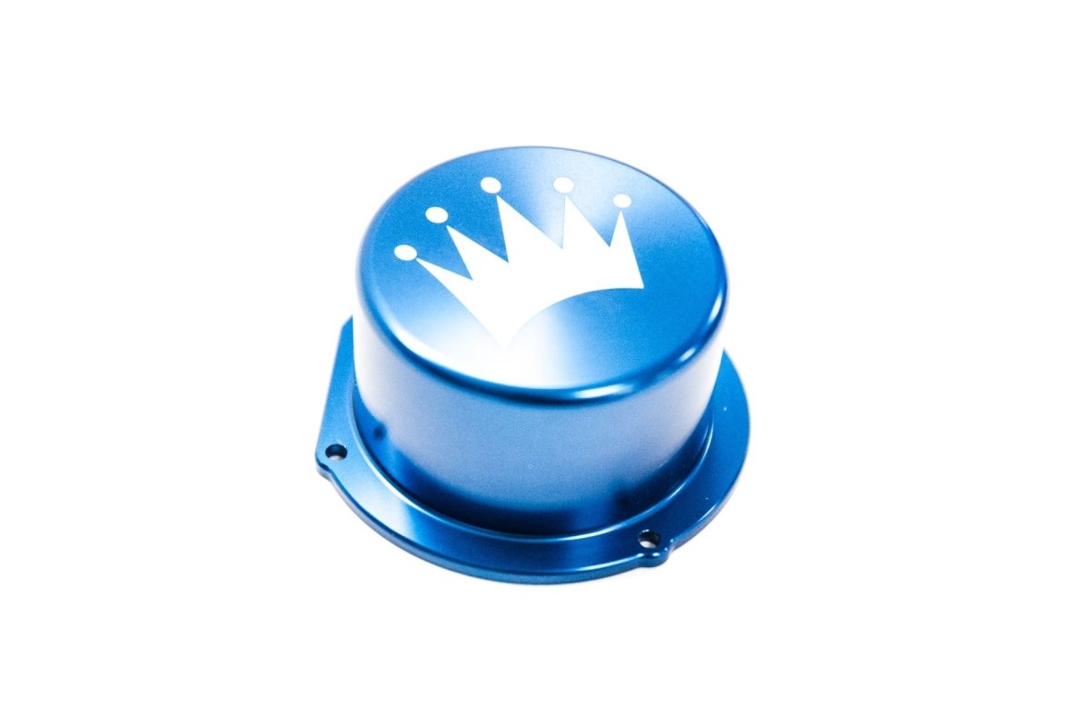 Turbo XS Aluminum Vacuum Pump Cover Blue for WRX STI 2015 — Subimods.com