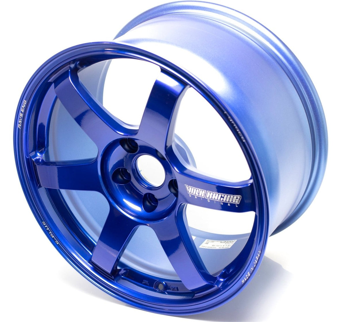 Volk Racing TE37 SAGA S-Plus Hyper Blue 18X9.5 +38 5x114.3 2015-2024 ...