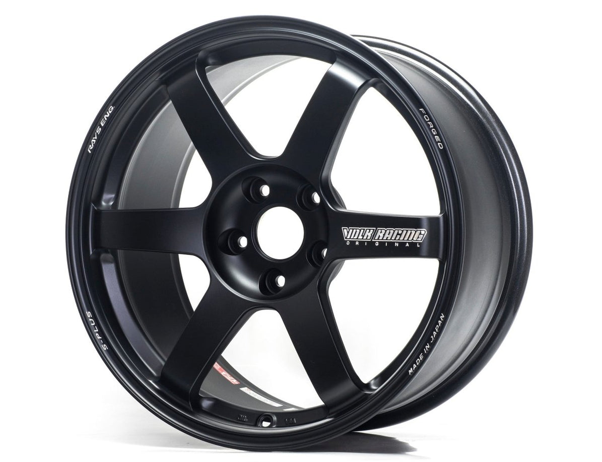 Volk Racing TE37 SAGA S-Plus Matte Black 18X9.5 +38 5x114.3 2015-2024 ...